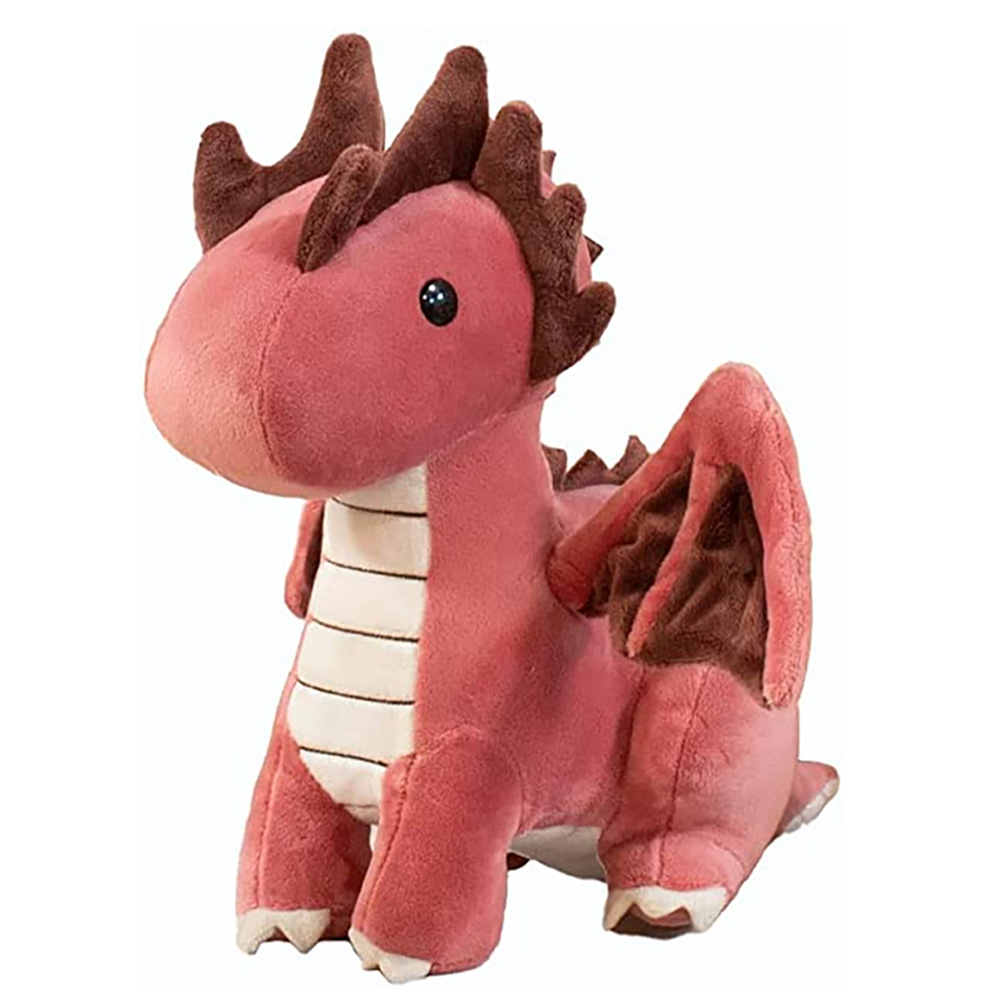 Bellzi Fire Dragon Cute Stuffed Animal Plush Toy – Draggi - Dragoness